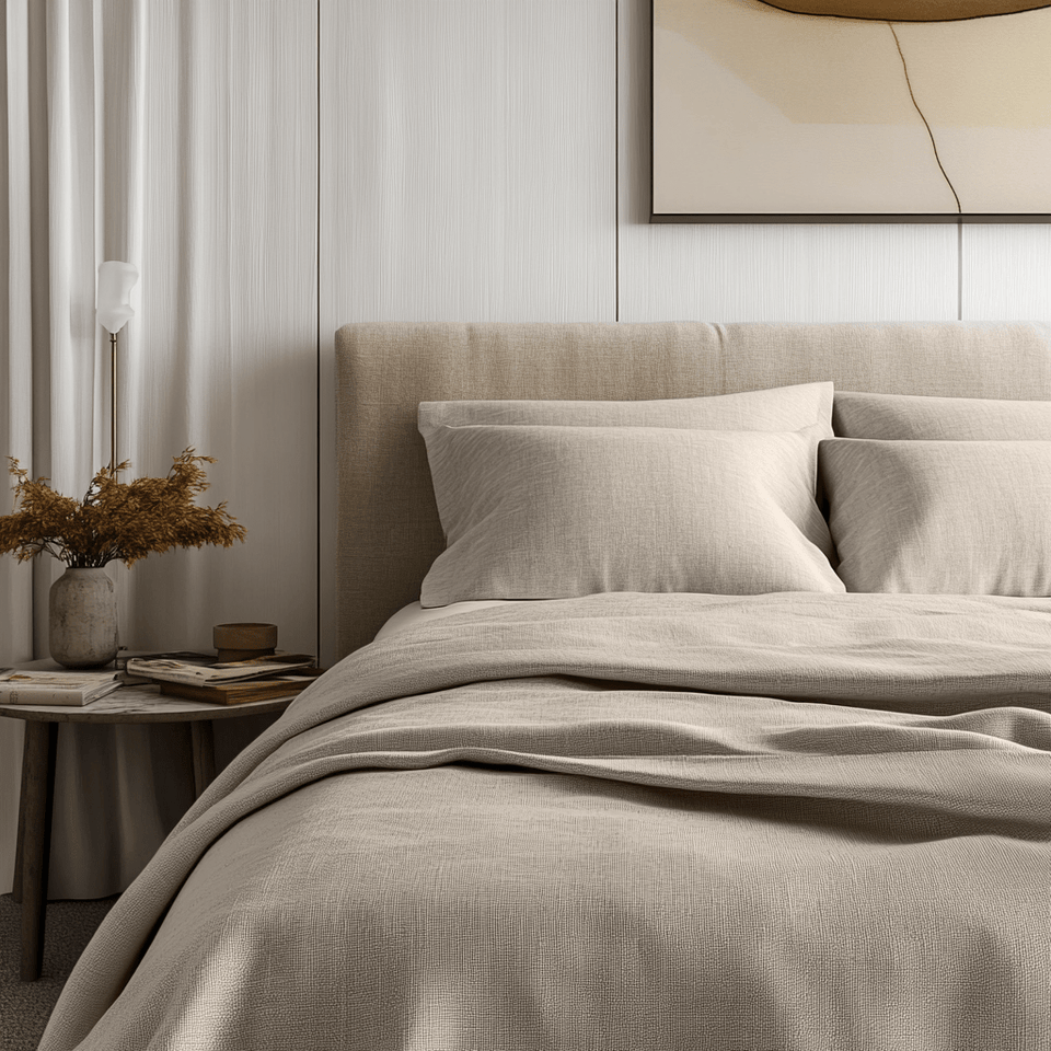 Natural Washed Heavyweight Linen Flat Sheet - Certified 100% Eco ...