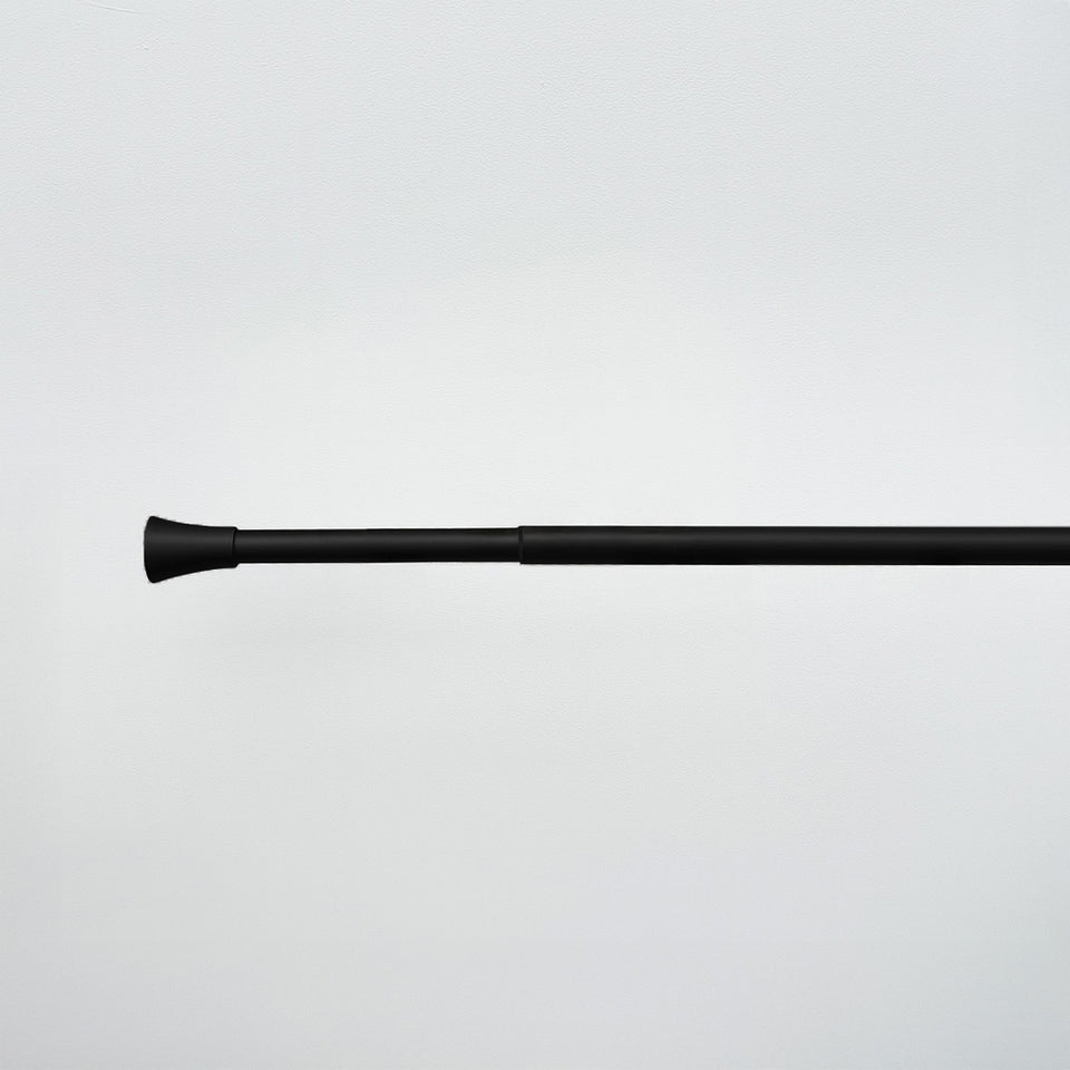 Black Adjustable Metal Curtain Rod - 43"-82"