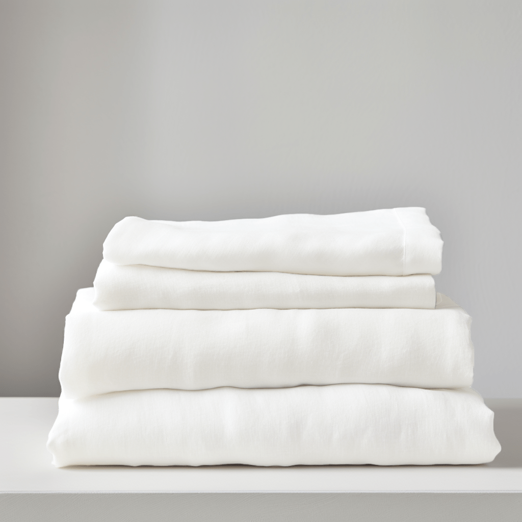 Off-White Linen Sheet Sets - 100% Washed Linen - Custom Sizes - Twin ...