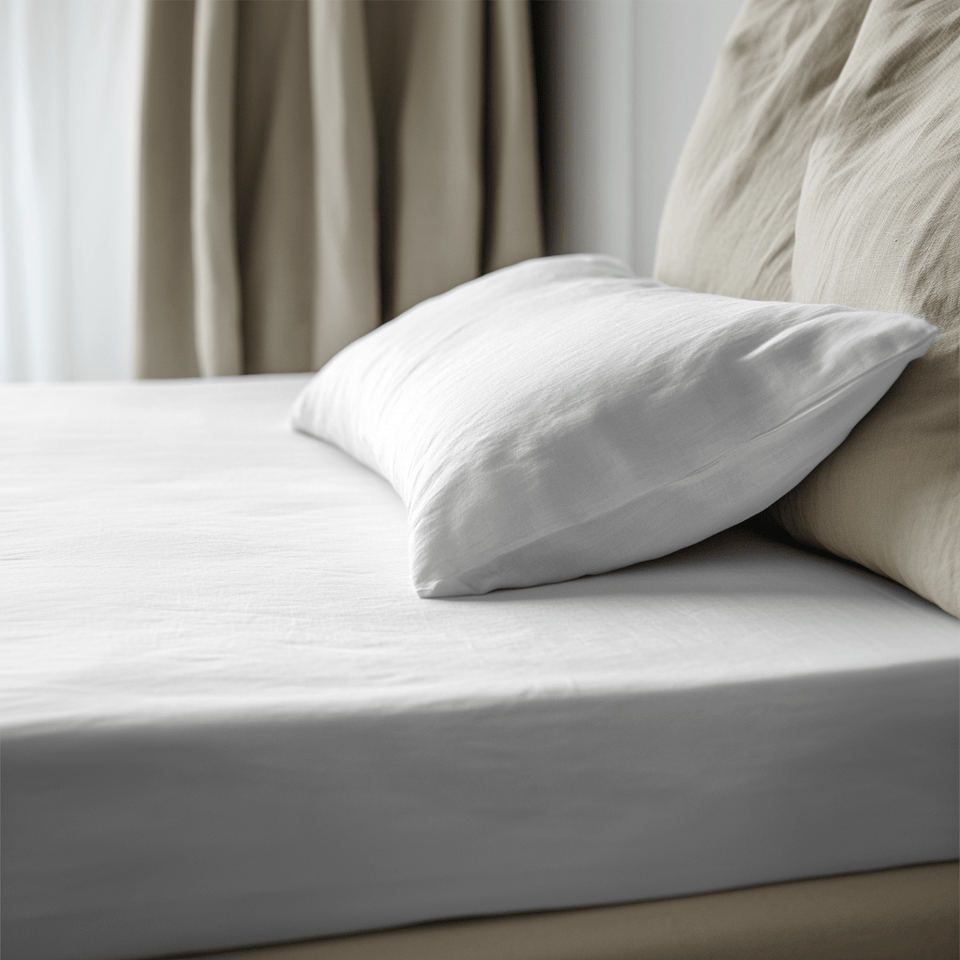 White Linen Sheet Sets - 100% Washed Linen - Custom Sizes - Twin, Twin ...