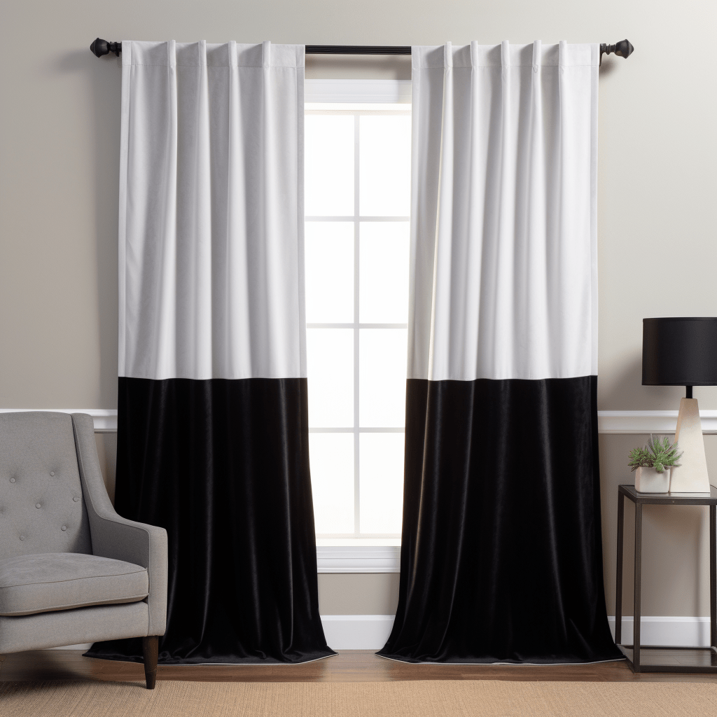 White Velvet Blackout Curtains