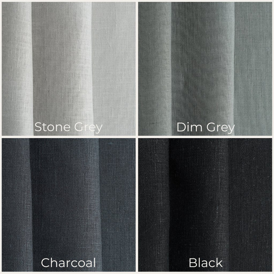 Set of Linen Fabric Samples – 25 Linen Colors & 6 Lining Swatches