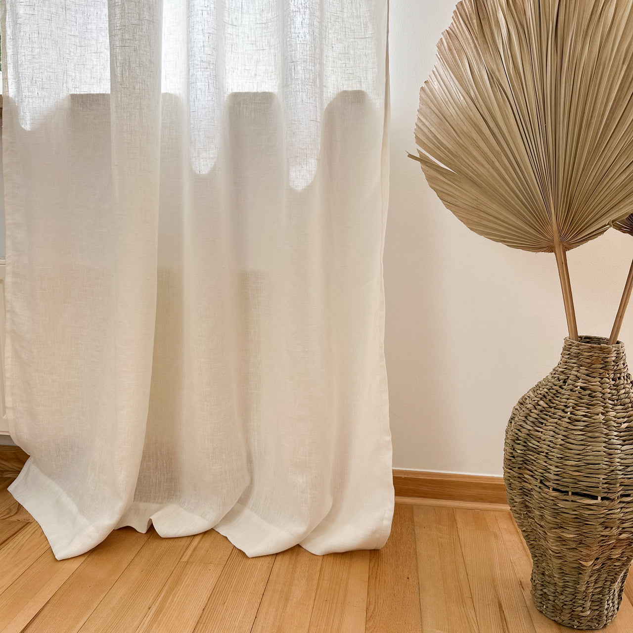 Natural Linen Curtains - Multiway Heading - Medium and Heavy Linen ...