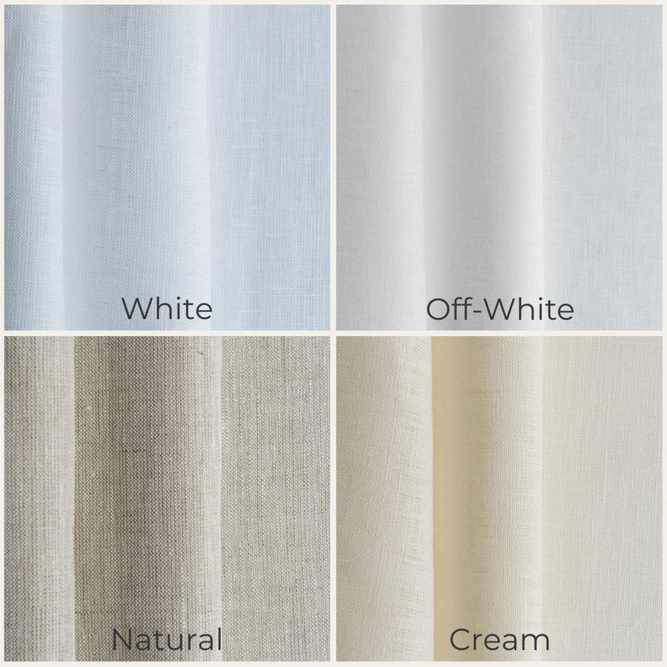 Set of Linen Fabric Samples – 25 Linen Colors & 6 Lining Swatches