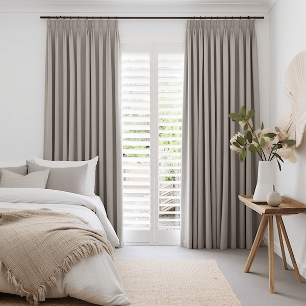 Gray bedroom curtains store