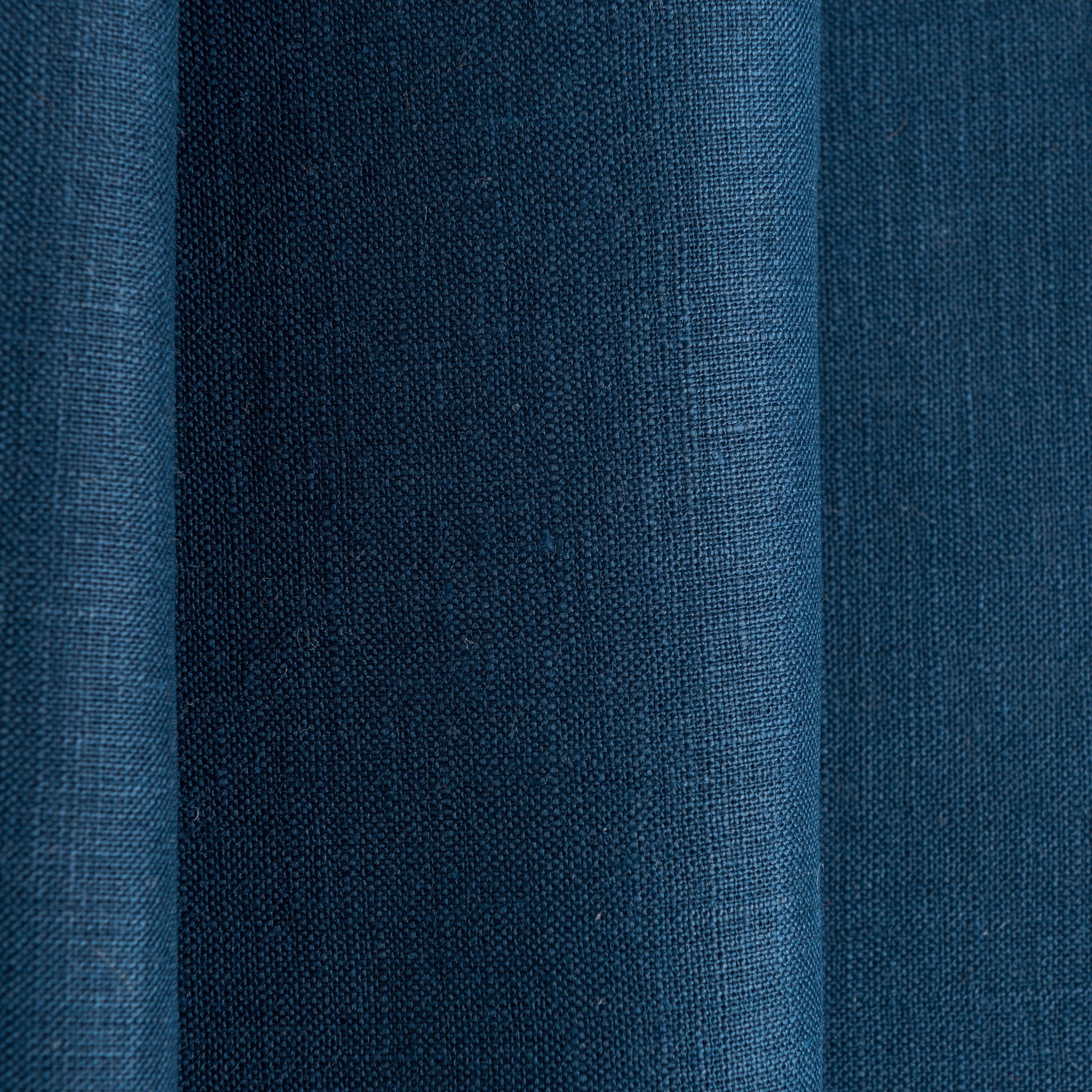 Royal Blue Linen Fabric by the Yard - 100% French Natural - Width 52”-
