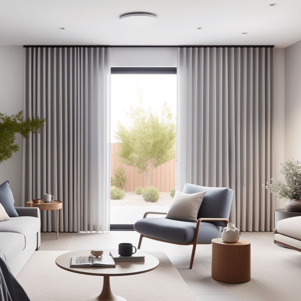 S-Fold Grey Linen Curtains - Cotton Lining - Custom Sizes: 63"; 84"; 90 ...