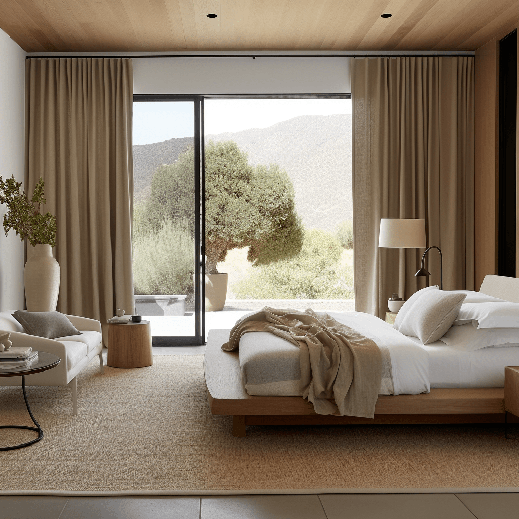 S-fold Linen Curtains for Bedroom - Blackout Lining - Heading for Rings ...