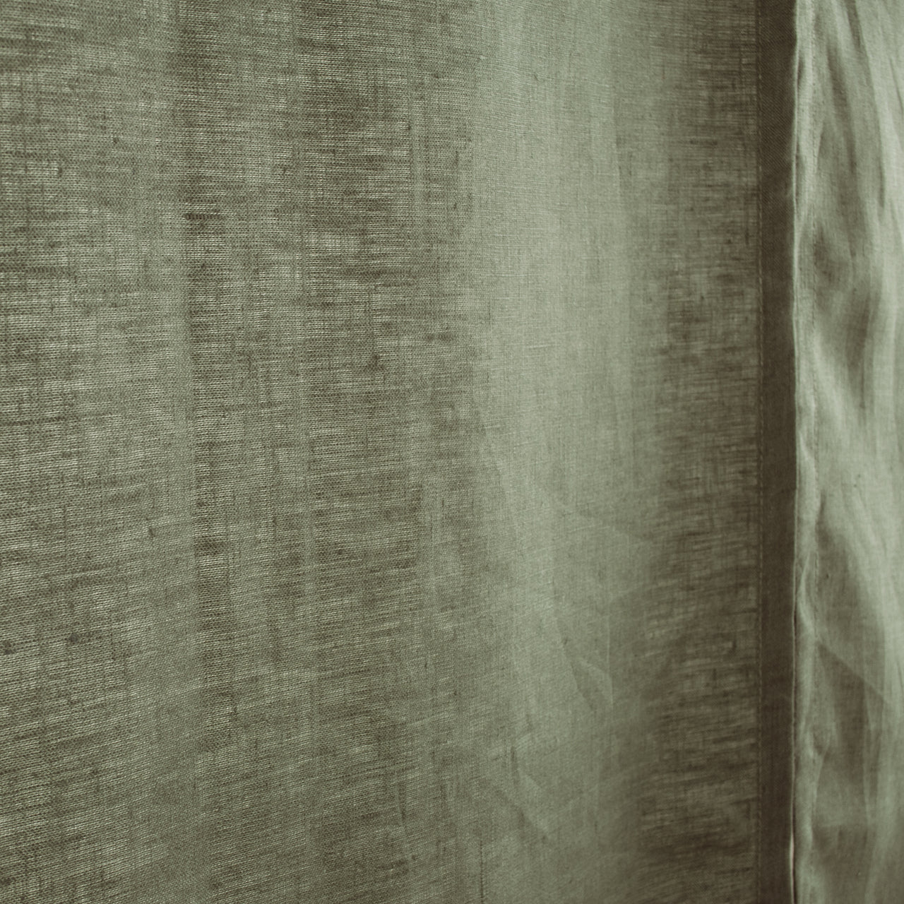Sage Green Linen Noren Curtain - Door Curtain