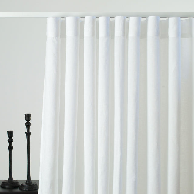 Wavefold Linen Curtains - Suitable for Tracks - Custom Sizes: 63"; 84 ...