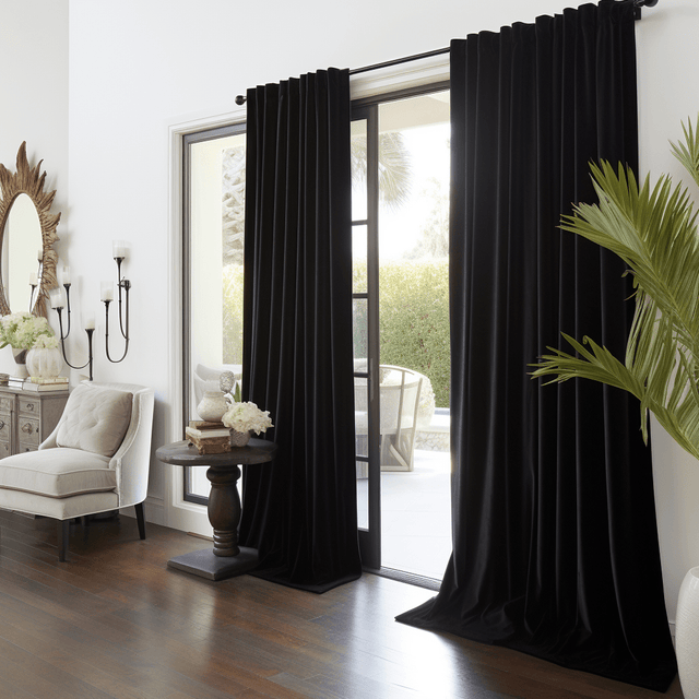 Stunning Sliding Door Blackout Curtains Images