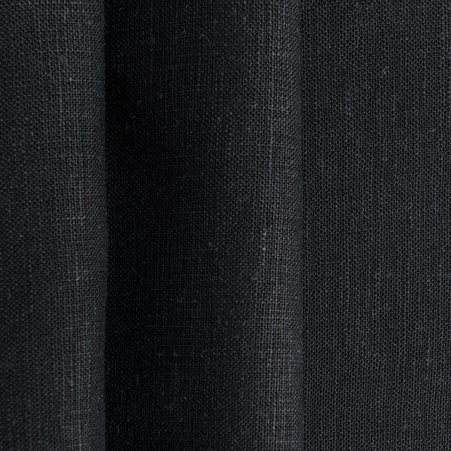 Black Thermal Solar Reflective Curtains - 100% Blackout Grommet Linen ...