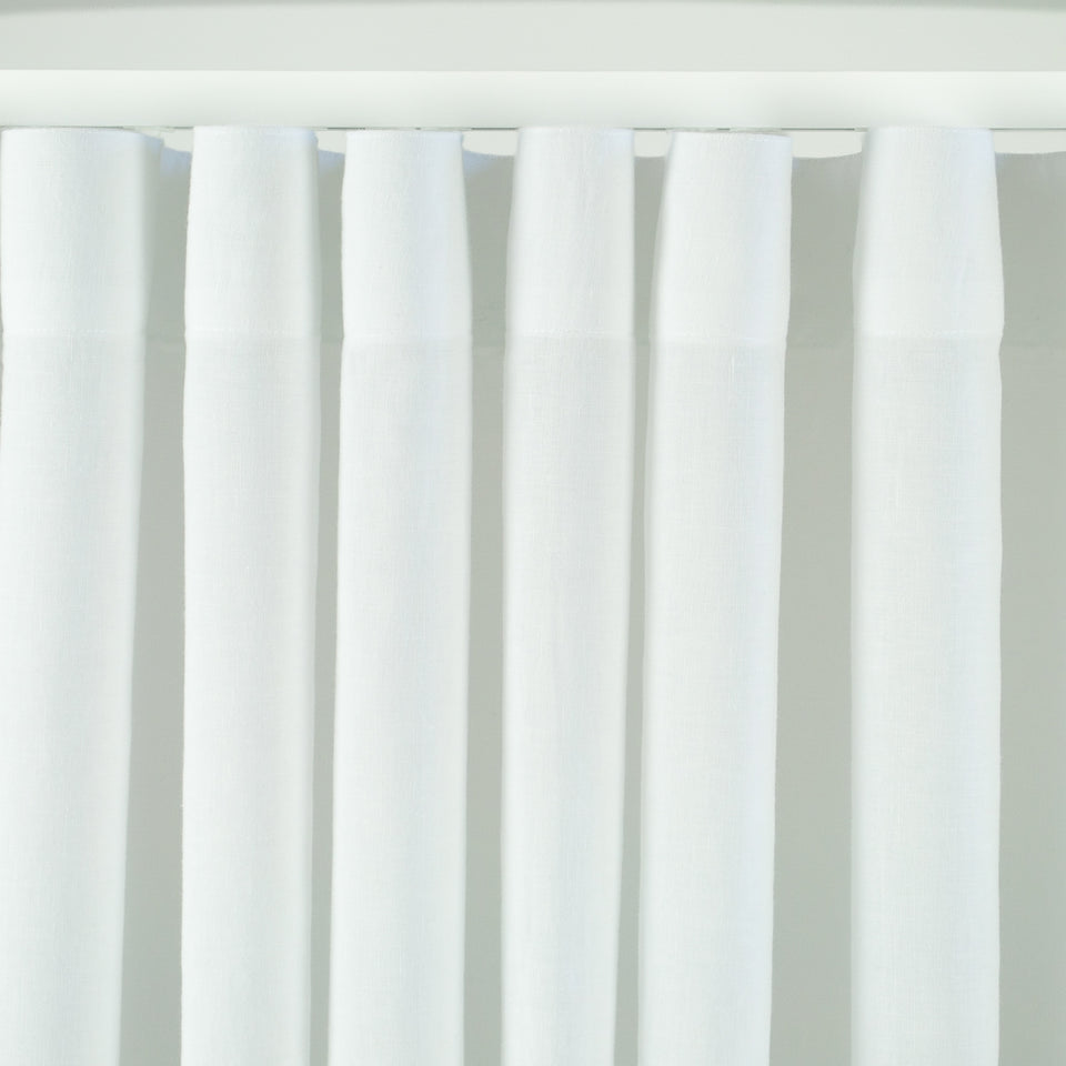 Wavefold Linen Curtains - Suitable for Tracks - Custom Sizes: 63"; 84 ...