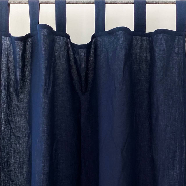 Blue Linen Curtains - Dark & Light Blue Blackout Linen Curtains